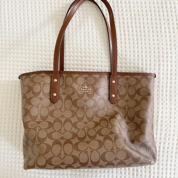 Coach | Bags | Coach Signature Zip Top Tote | Poshmark